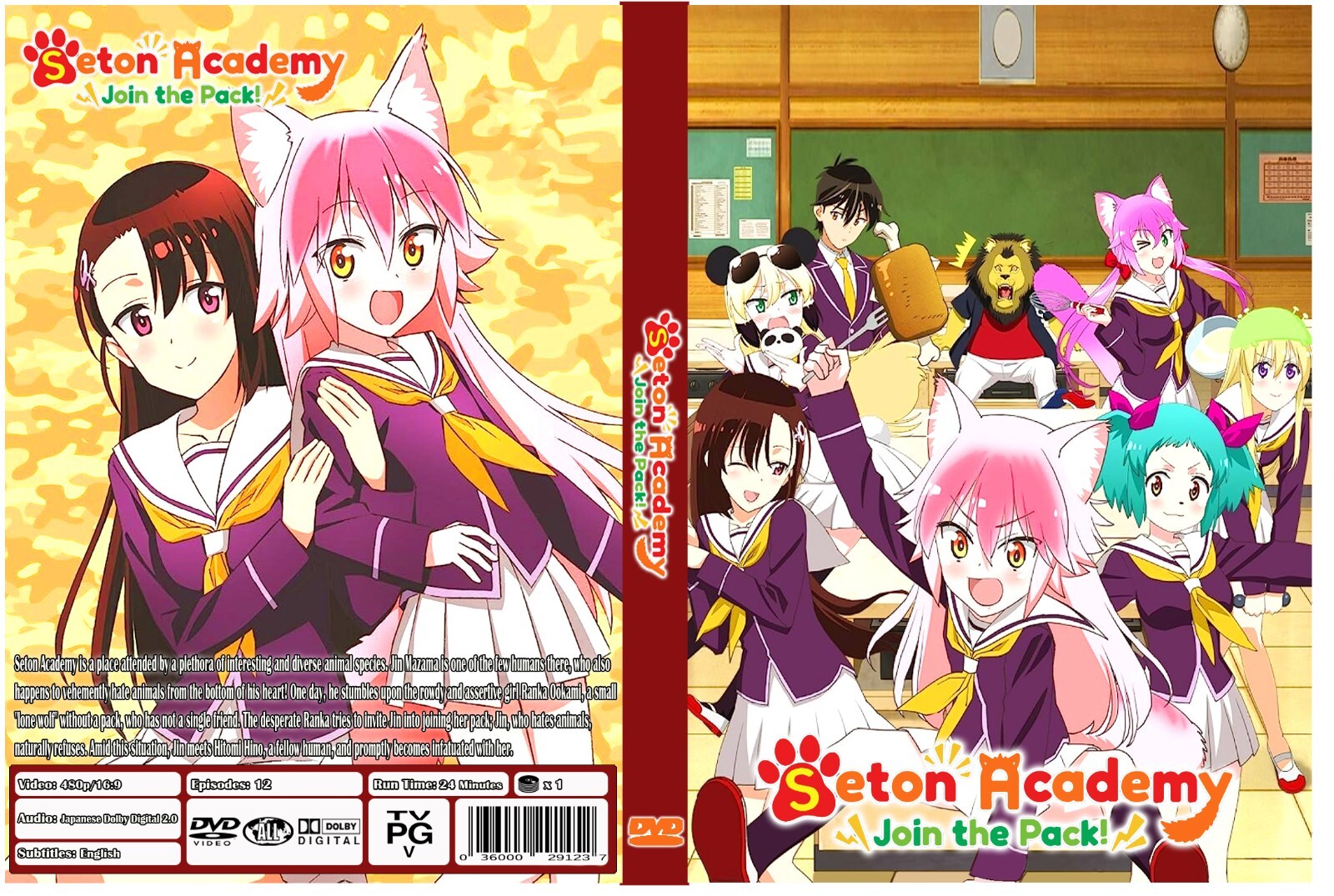 Seton Academy: Join the Pack! Anime Series Episodes 1-12 | eBay