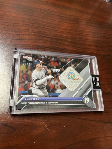 Game-used Base Relic # 32/99 - AARON JUDGE 2023 MLB TOPPS NOW Error ...