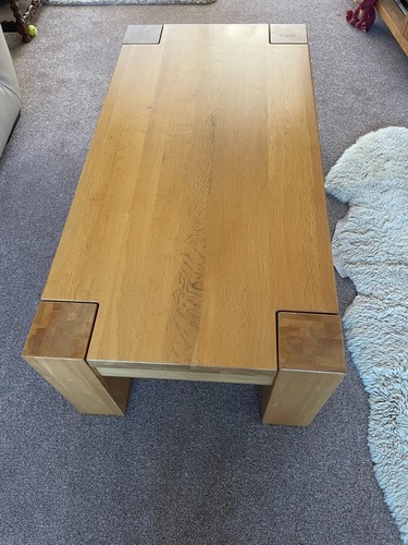 Solid oak coffee table. Used but excellent condition | eBay UK