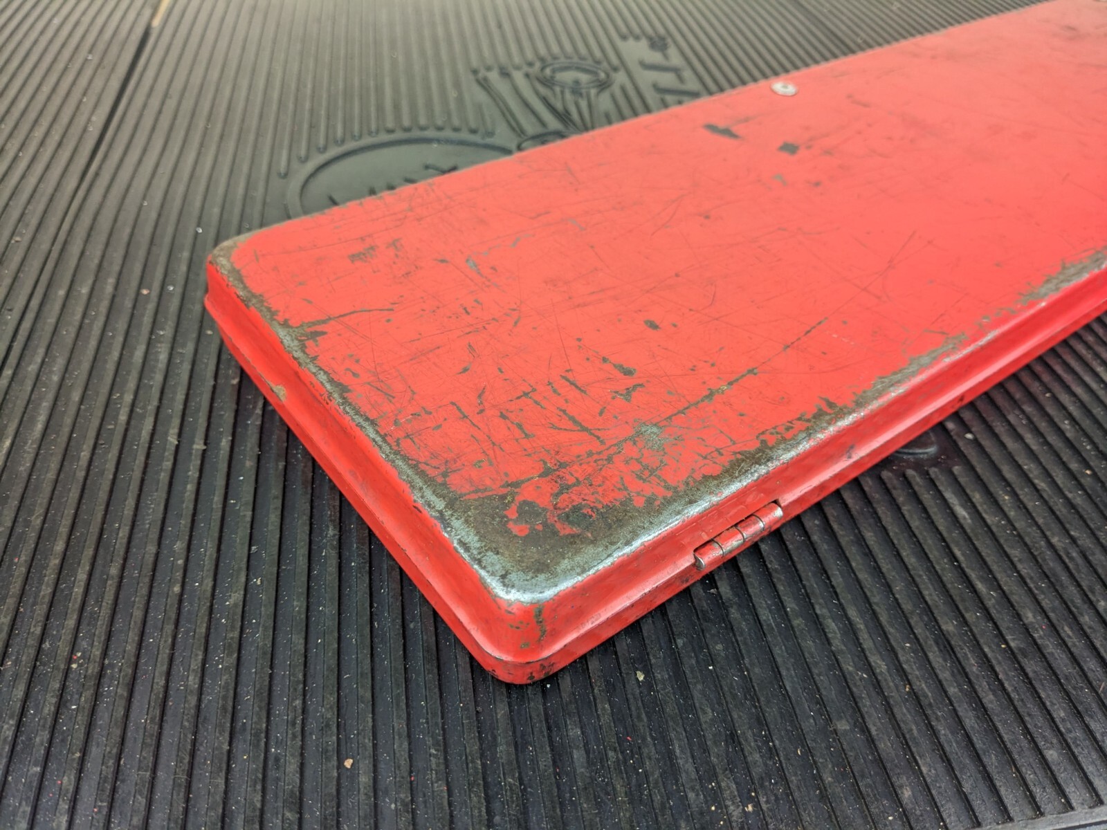 #bf246 Snap-On Tools Metal Toolbox Storage Carry Case Red KRA-282 | eBay