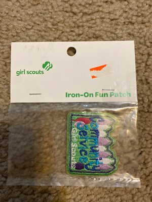 Community Service - GSA Girl Scouts Scout activity fun patch | eBay