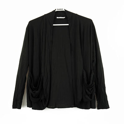 Meaneor Ladies Boyfriend Open Cardigan, size Small, Black | eBay