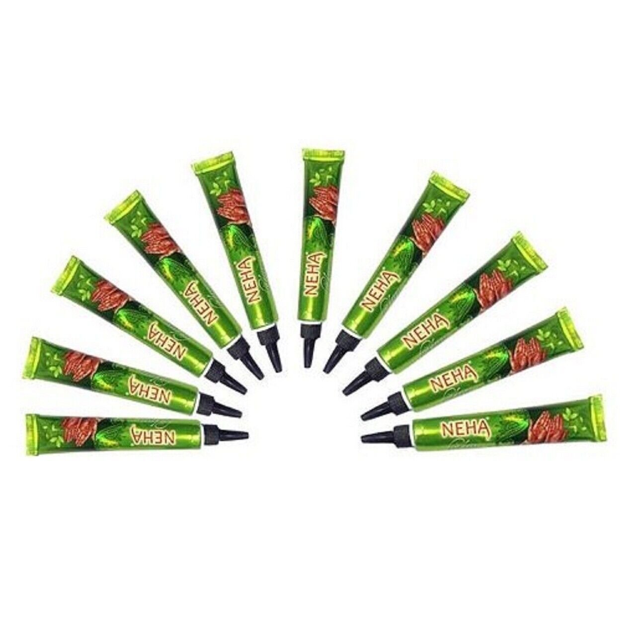 Neha Herbal Instant Dark Red Henna Mehendi Paste Tubes Pack Of 10 | eBay