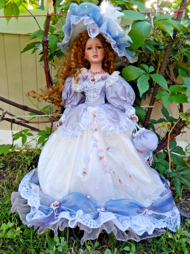 Vintage Rare CATHAY Collection #56-5000 Porcelain Doll Tall:29" Blonde ...