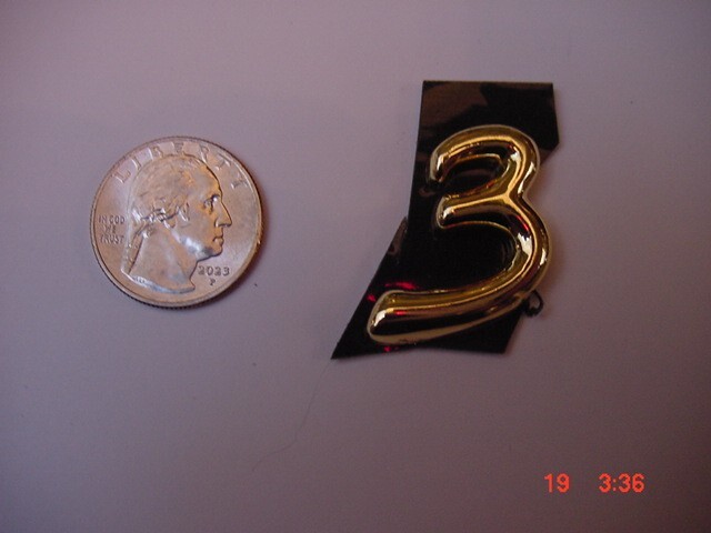 FORMULA BOAT EMBLEM # " 3 " FOR HULL SIDE/DASH AREA RARE GOLD ! NEW | eBay