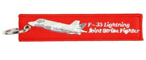 Keychain Fighter Jet F35 Joint Strike Fighter US Army Key Ring Airforce ...