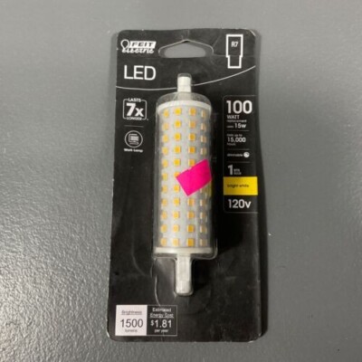 Feit Electric R7 100W Replacement = 15W LED Bulb 1500 Lumen | eBay