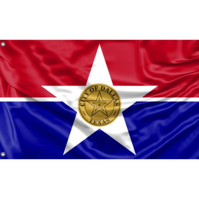 Dallas City Flag Unique Design, 3x5 Ft / 90x150 cm size, EU Made | eBay