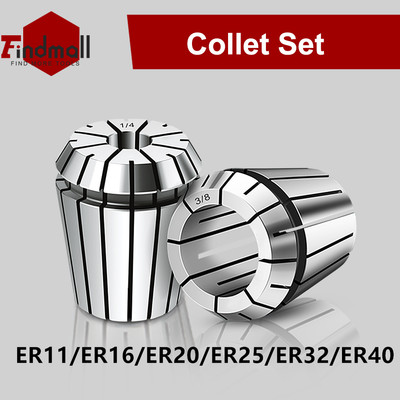 ER11/ER16/ER20/ER25/ER32/ER40 Spring Collet Set For CNC Milling Lathe ...