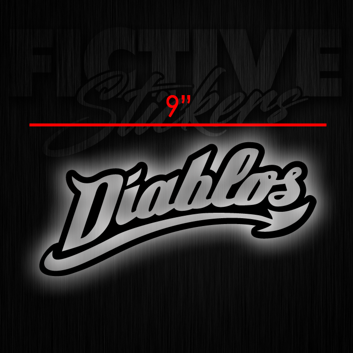 Diablos Truck Club Logo Kalmado Sticker Decal In 6 Color Variants