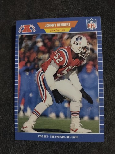 1989 Pro Set Johnny Rembert Rookie New England Patriots #256 Football ...