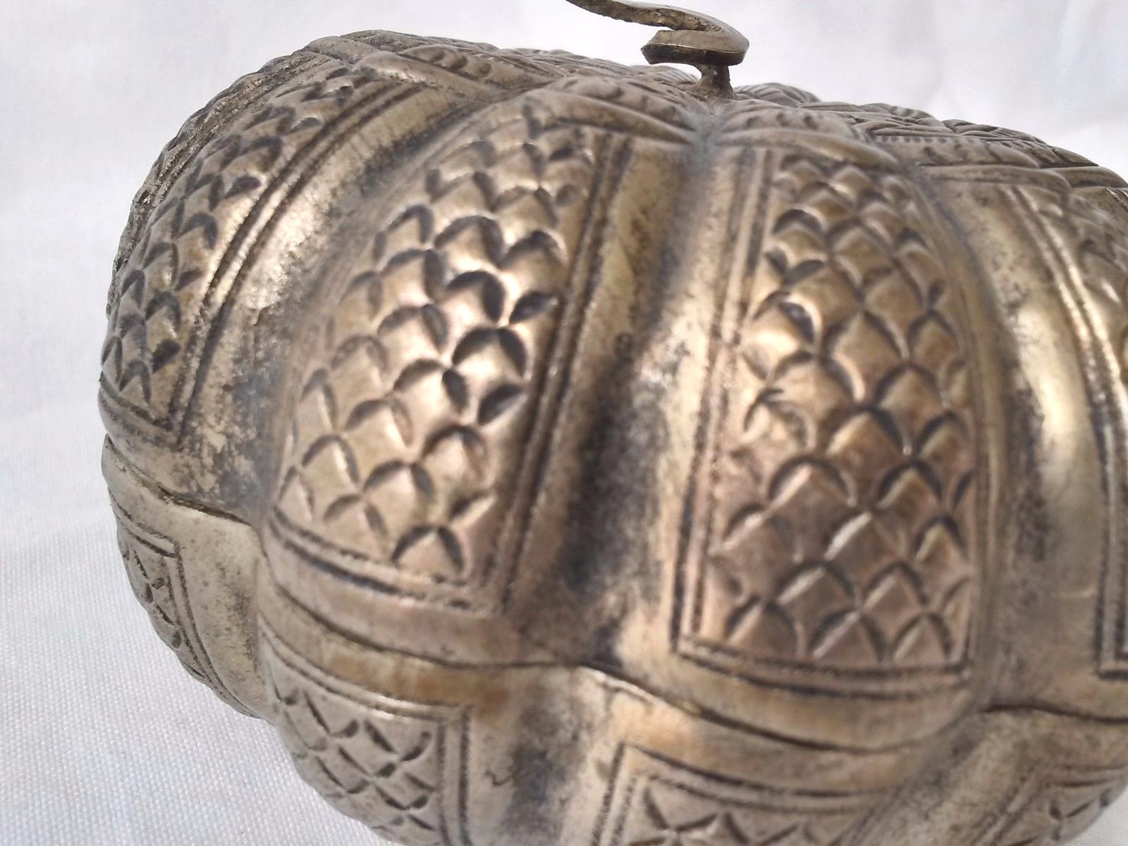 Antique Persian Silver Melon Form Covered Box, Rare | eBay
