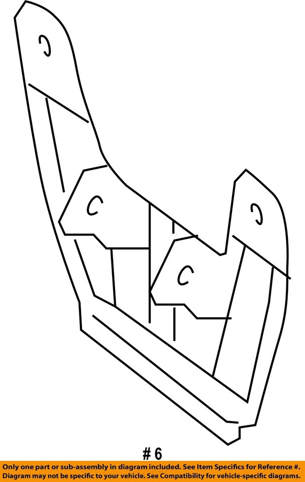 MERCEDES OEM 16-18 GLC300 Rear Bumper-Center Plate 2538852201 | eBay