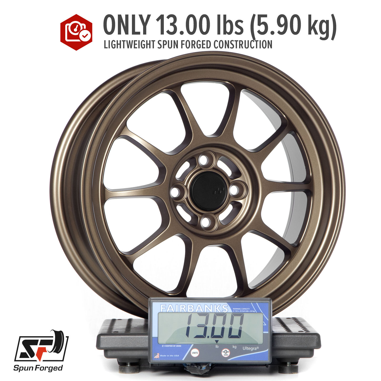 CIRCUIT CSF9 16x7 4x100 +35 FLAT BRONZE WHEELS FITS ACURA INTEGRA HONDA ...