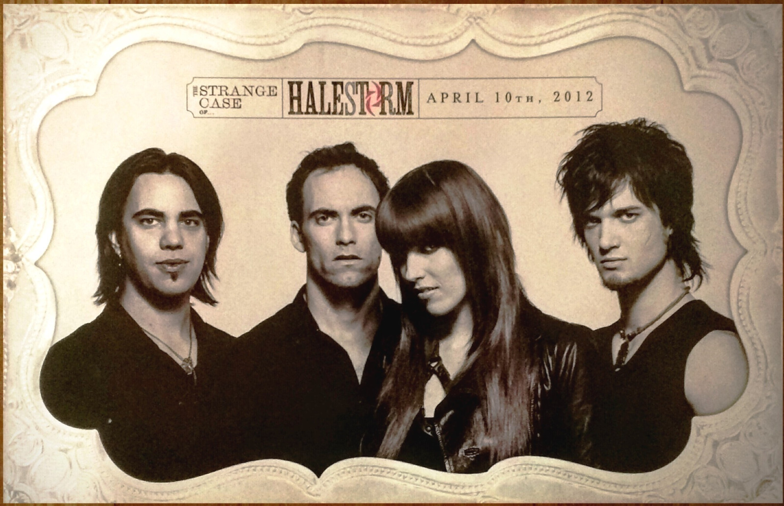 HALESTORM The Strange Case Of Ltd Ed RARE Tour Poster +BONUS Rock ...