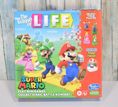 The Game of Life Super Mario Premium Edition TOAD TOKEN Board Game ...