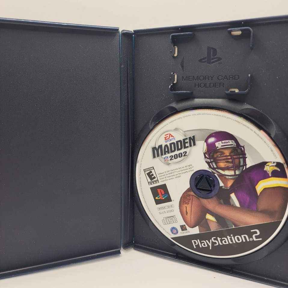 Madden NFL 2002 (PS2 Sony PlayStation 2, 2001) Missing Manual, Tested ...
