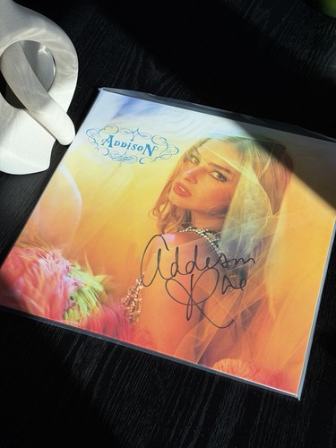 Addison Rae Debut Album Signed Autographed Cover Jacket Sleeve Vinyl ...