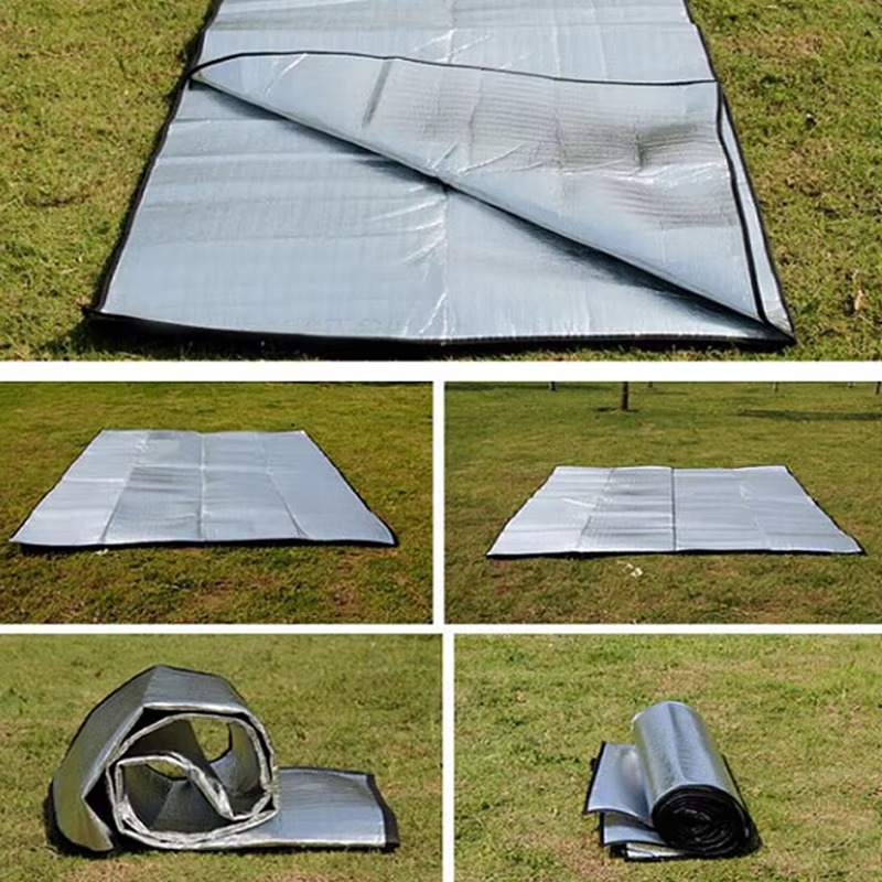 Camping Mat Foam Foil Blanket Foam Pad Insulating Foil Mat Sleeping ...