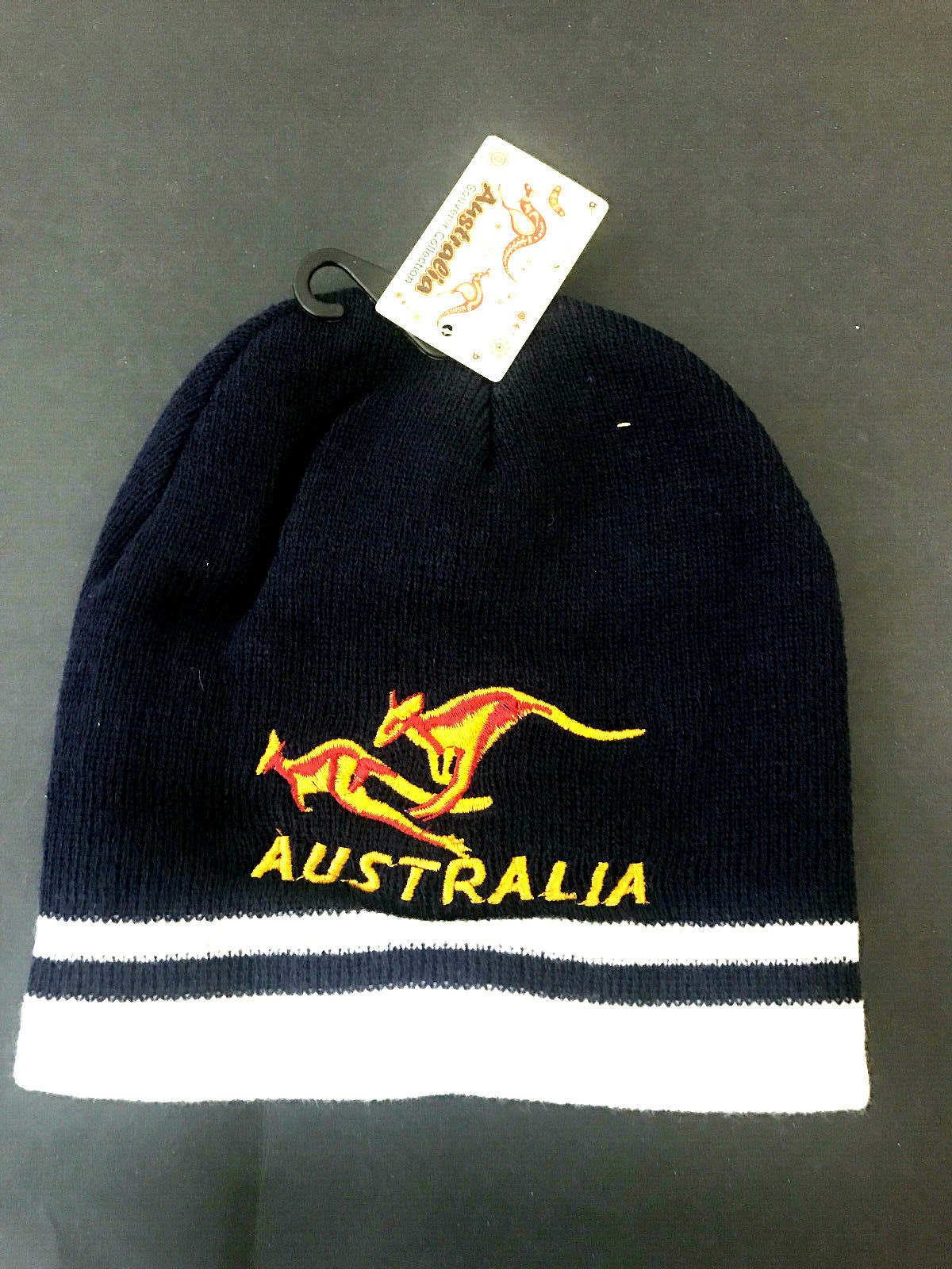 New Adults Men's Beanie Warm Hat Australian Souvenir Beanie Kangaroo ...