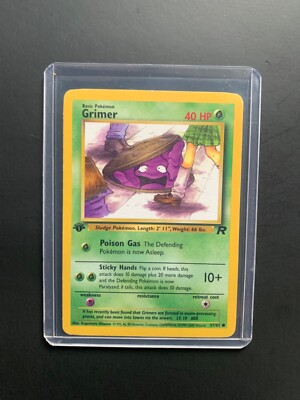 POKEMON TCG - TEAM ROCKET SET - GRIMER- 1ST EDITION 57/82 | eBay