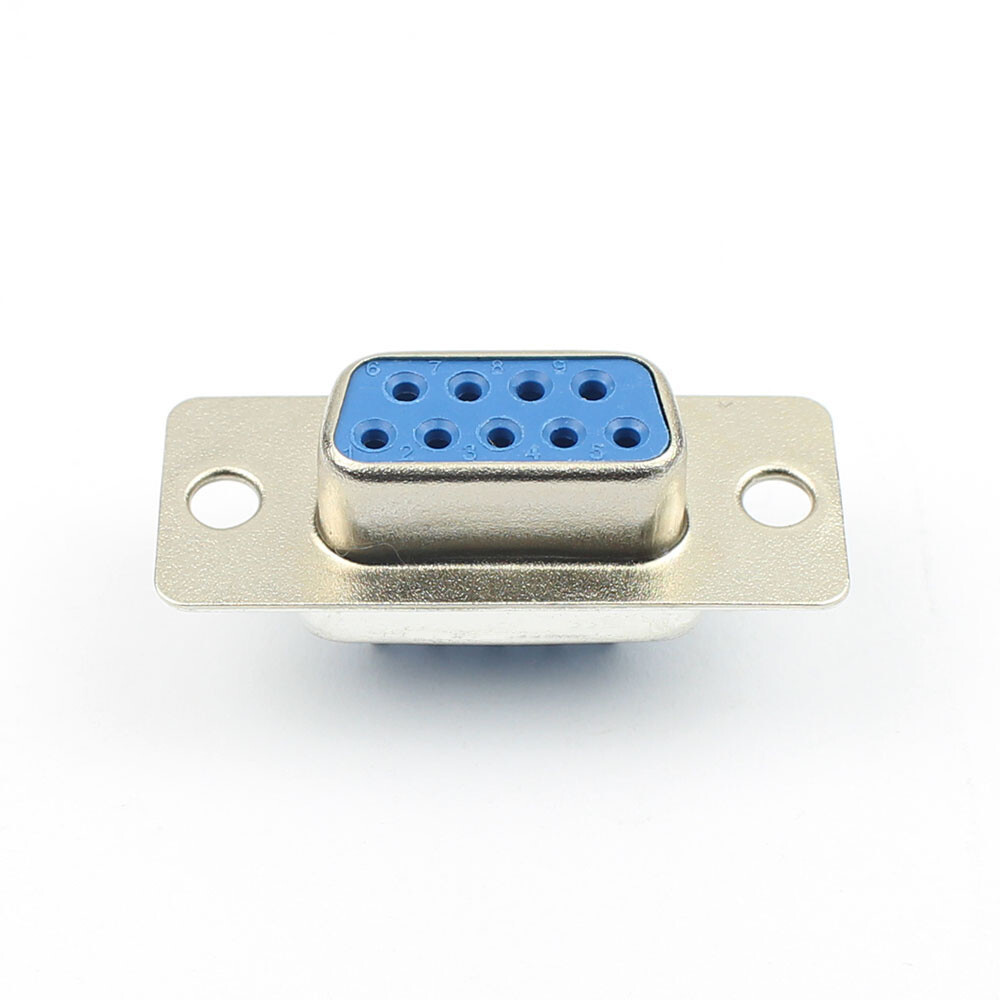 100Pcs D-SUB Female Standard Solder Type 9 Pin Connector Adapter 2 Row ...