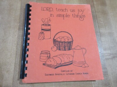 Eastwood Apostolic Lutheran Church Women Cookbook 1980 paperback (b) | eBay