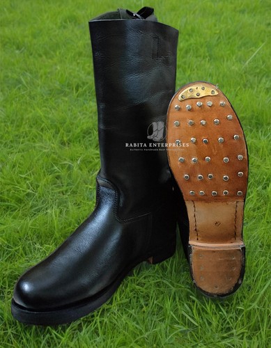 German Marching Boots Black, WW2 Marschstiefel M39 Jackboot, All Sizes ...