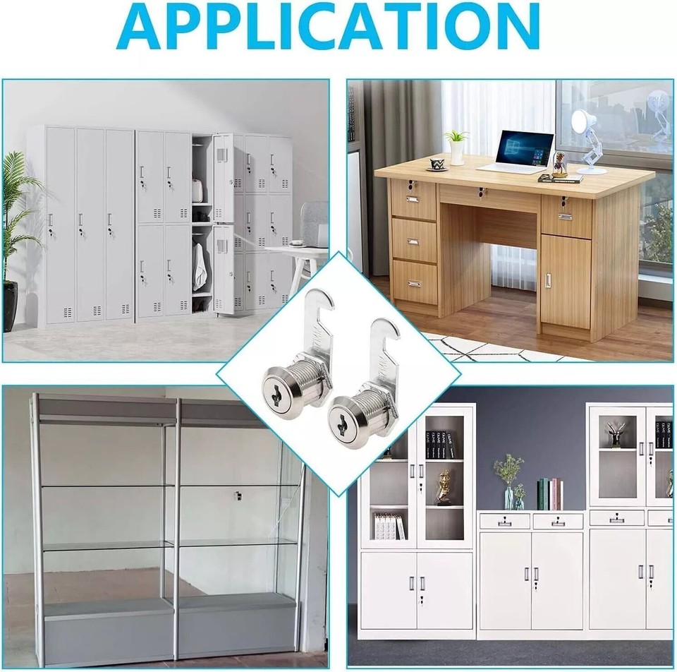 Universal Cam Lock Cabinet Keyed Cam Lock RV Door Kitchen Drawer Short ...