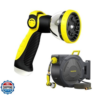 Retractable Garden Hose reel nozzle Heavy Duty Automatic (Hose reel ...