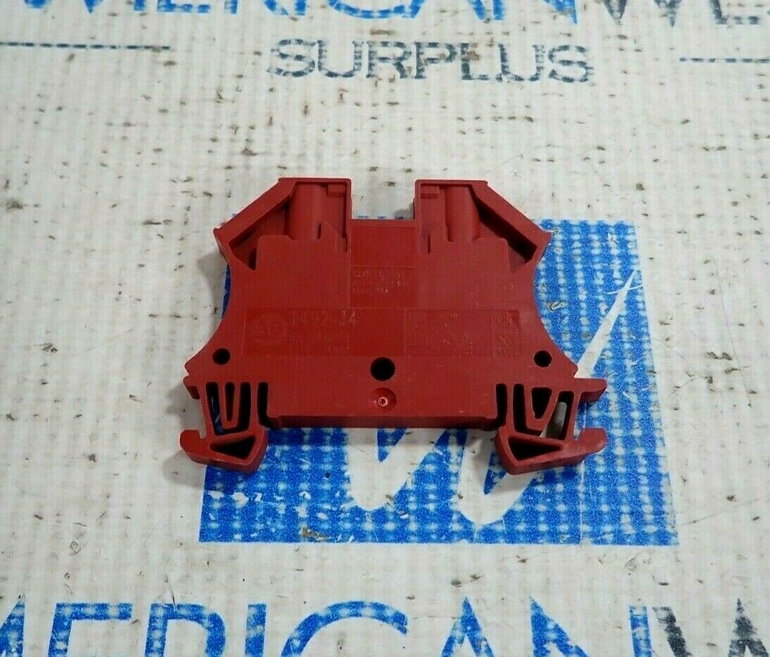 ALLEN BRADLEY 1492-J4 TERMINAL BLOCKS RED 35A 600V 4MM *LOT OF 43* | eBay