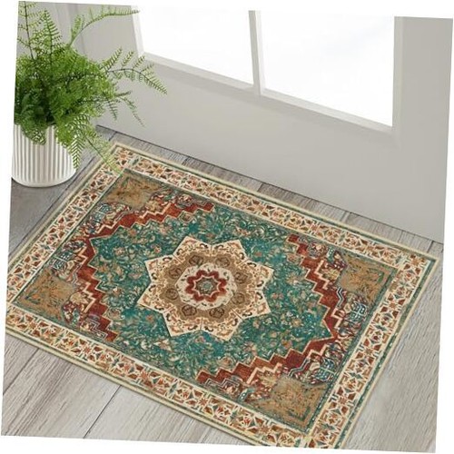 Washable Area Rug 2x3 Boho Entryway Rug Non Slip Small Vintage Rug for ...