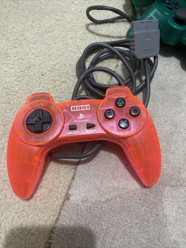 Hori Controller Clear Orange Sony PlayStation 1 PS1 Used | eBay Australia