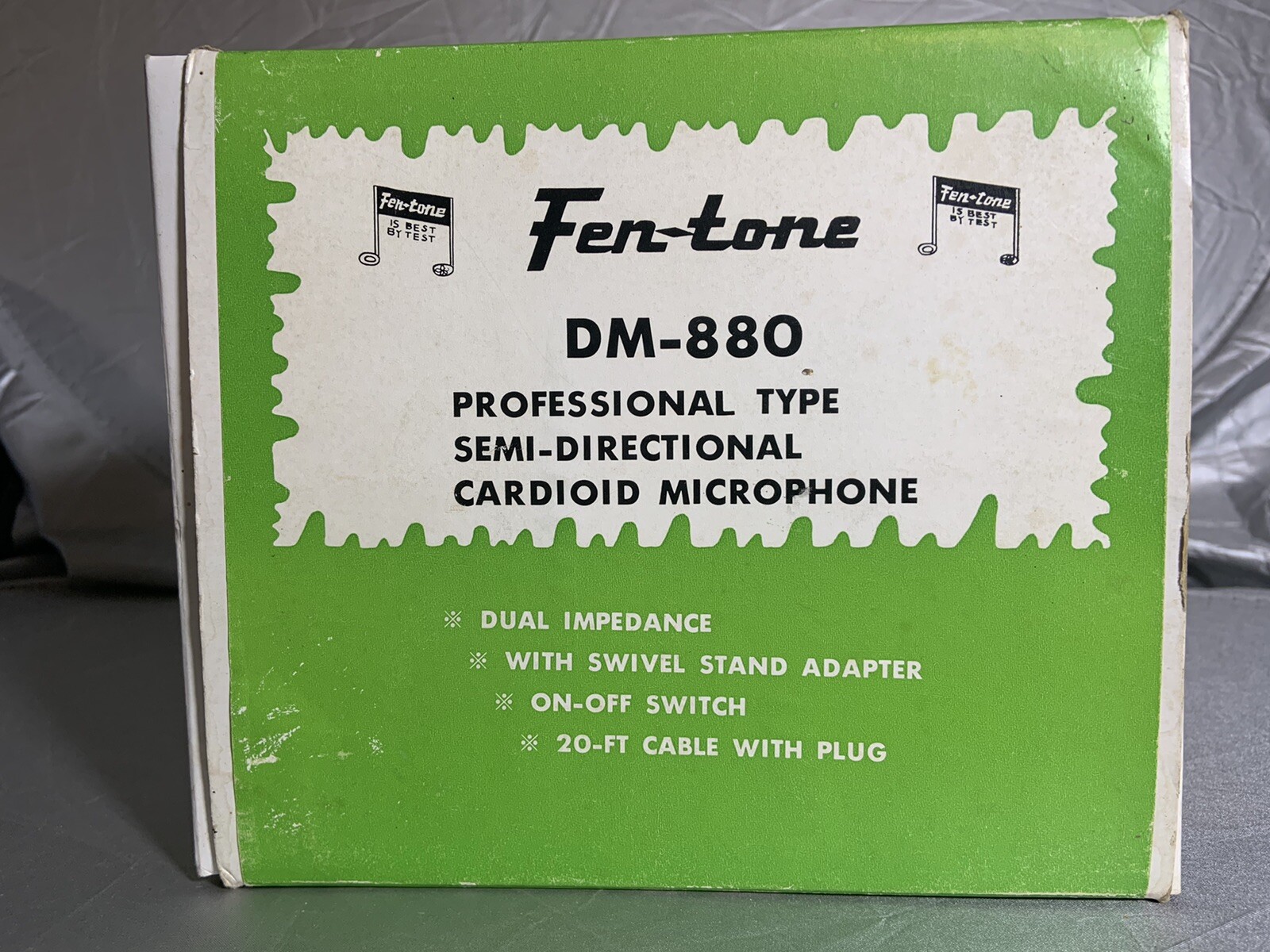 Vintage Fen-tone DM-800 Microphone Made in Japan with box *Not Tested ...