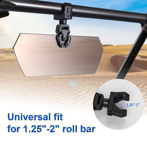 UTV ATV Sun Visor Adjustable Shade for 1.25”-2” Roll Canam X3 Polaris ...