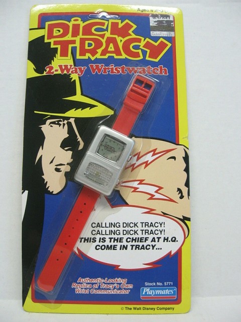Dick Tracy 2 Way Wrist Watch Playmates Walt Disney 1990 Wristwatch NOS ...
