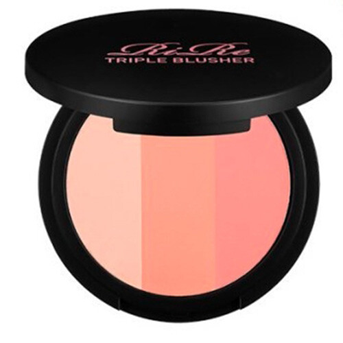 RIRE 3 Colors Triple Blusher Color 8.9g Face Blush Pressed Powder ...