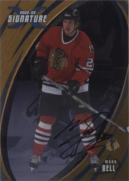 2002-03 In the Game Be A Player Signature Series - Mark Bell #018 Gold ...