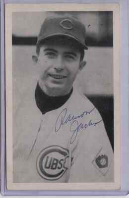 1959 George Brace Postcard Ransom Jackson Signed Chicago Cubs EX | eBay