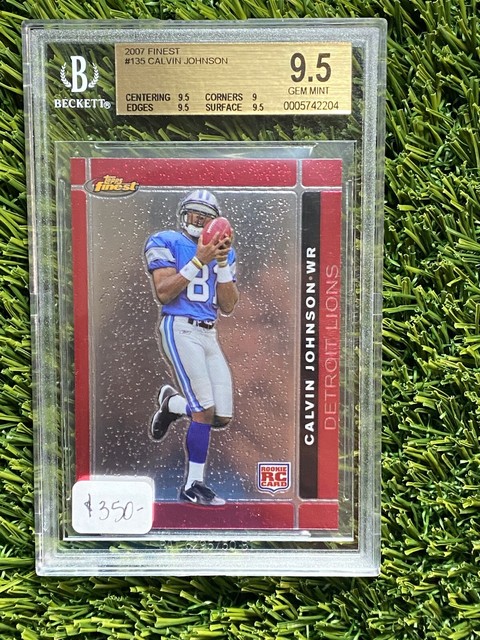 2007 Topps Finest - Rookie #135 Calvin Johnson (RC) for sale online | eBay