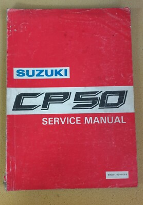 SERVICE MANUEL ATELIER REVUE TECHNIQUE ANGLAIS SUZUKI CP50 CP 50 1985 ...