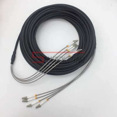 50M 4 Strand Fiber Cable Outdoor Field Fiber Patch Cord LC to LC MM ...