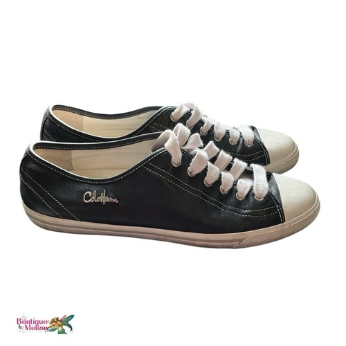 Cole Haan Air Black Leather Low Top Sneakers Women Size 9B | eBay