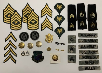 Assorted Lot of U.S Army Pins & Patches | eBay
