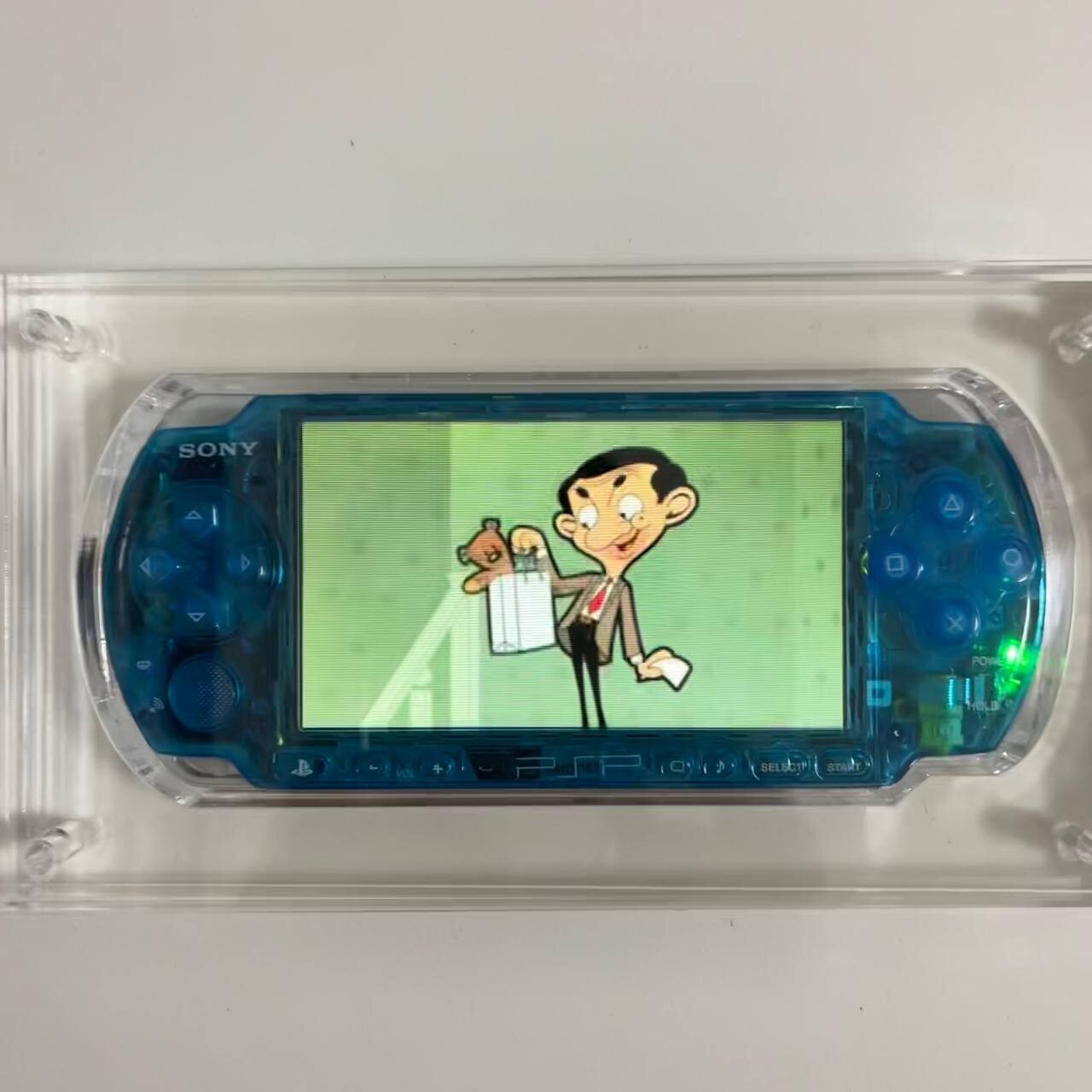 PREMIUM Sony PSP 3000 Crystal Blue Edition • Custom Transparent PSP ...