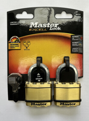 Master Lock 50mm Excell Padlock - 2 Pack | eBay Australia