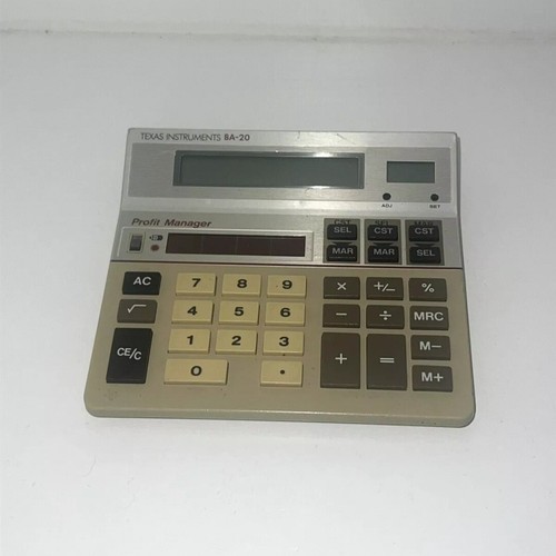 Texas Instruments BA-20 Vintage Calculator Profit Manager * Tested | eBay