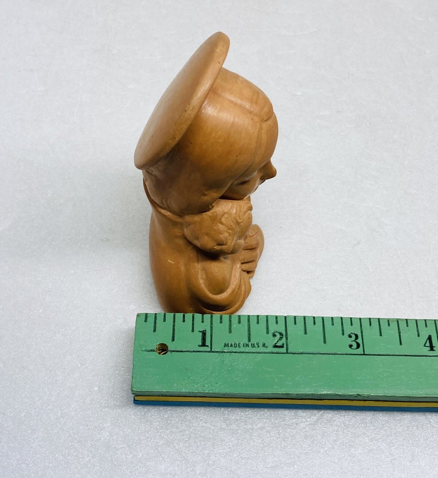 Rare Italian Clay Madonna & Child Sculpture Icon 700/330 Angelic Halo 4 ...