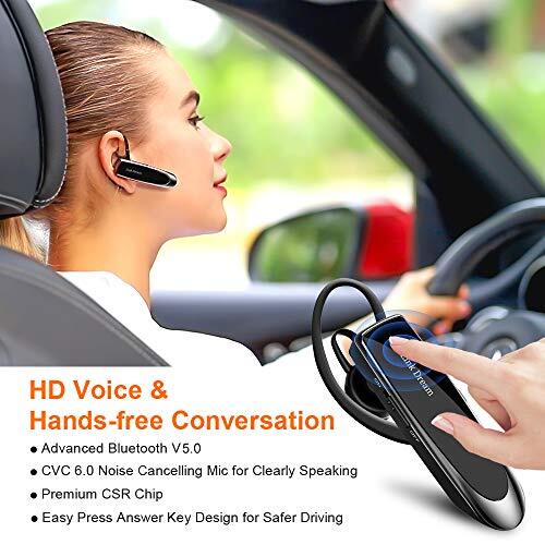 Bluetooth Earpiece for Cell Phone Hands Free Wireless Headset Noise ...