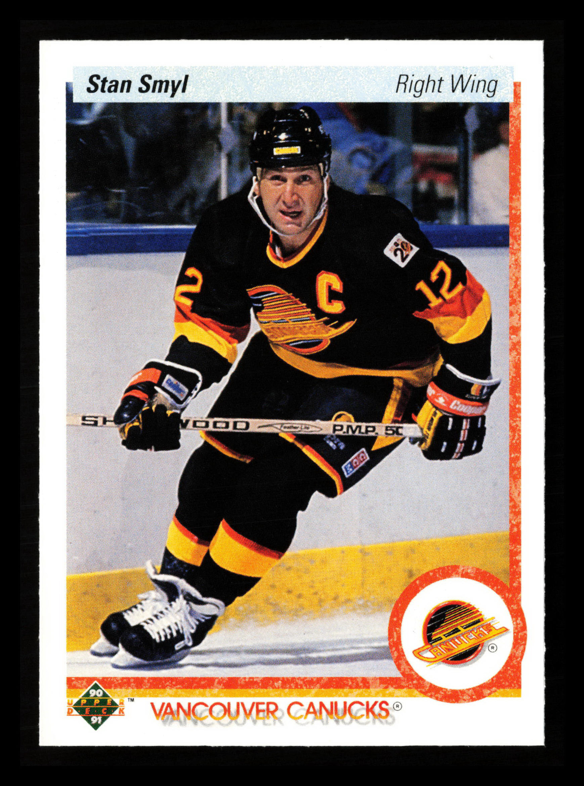 Stan Smyl 1990-91 Upper Deck Hockey NHL #299a Vancouver Canucks | eBay